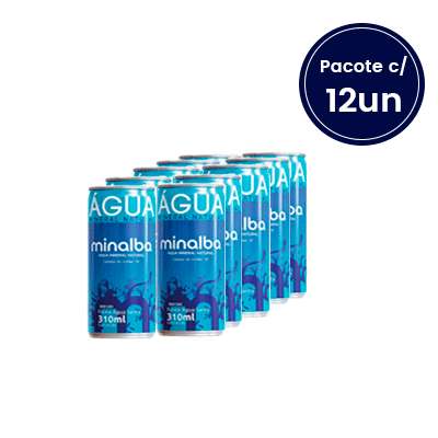 Água Mineral sem Gás Minalba Lata 310ml Fardo com 12 Unidades - CAUE ...