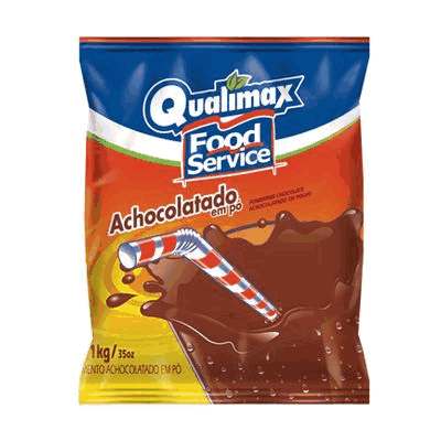 Achocolatado em Pó Qualimax - 1Kg - CAUE DISTRIBUIDORA