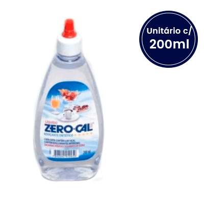 Adoçante Líquido Sacarina Zero Cal c/ 200ml - CAUE DISTRIBUIDORA