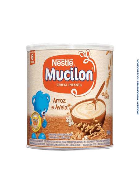 Cereal Infantil Mucilon Arroz e Aveia Nestlé 400g - CAUE DISTRIBUIDORA