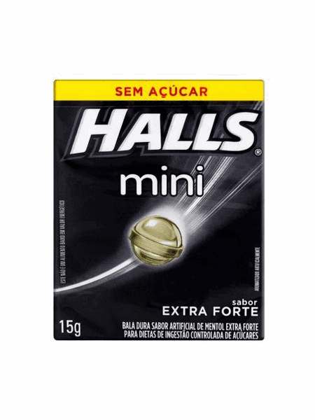 Halls Mini Extra forte sem Açúcar 18x15g - CAUE DISTRIBUIDORA