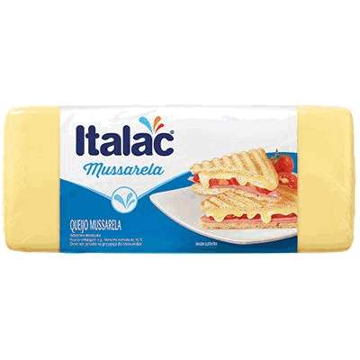 Queijo Mussarela Italac Peça (Aprox.4,1kg) - CAUE DISTRIBUIDORA