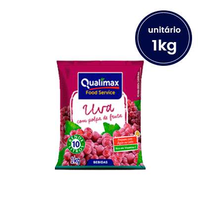 Refresco em Pó de Uva Qualimax - 1kg - CAUE DISTRIBUIDORA