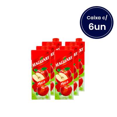 Suco de Maça Maguary 1 L - caixa c/ 6un - CAUE DISTRIBUIDORA